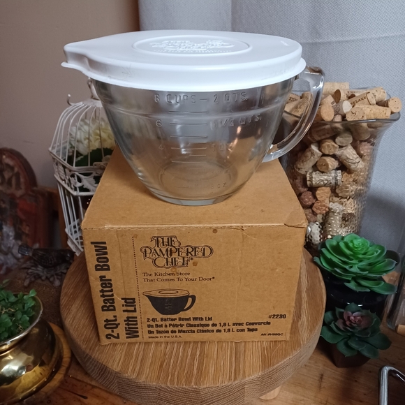 The Pampered Chef | Kitchen | New The Pampered Chef 2qt Glass Mixing ...